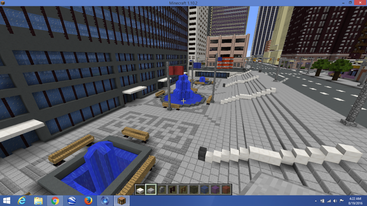 Mine City - downtown area Minecraft Map