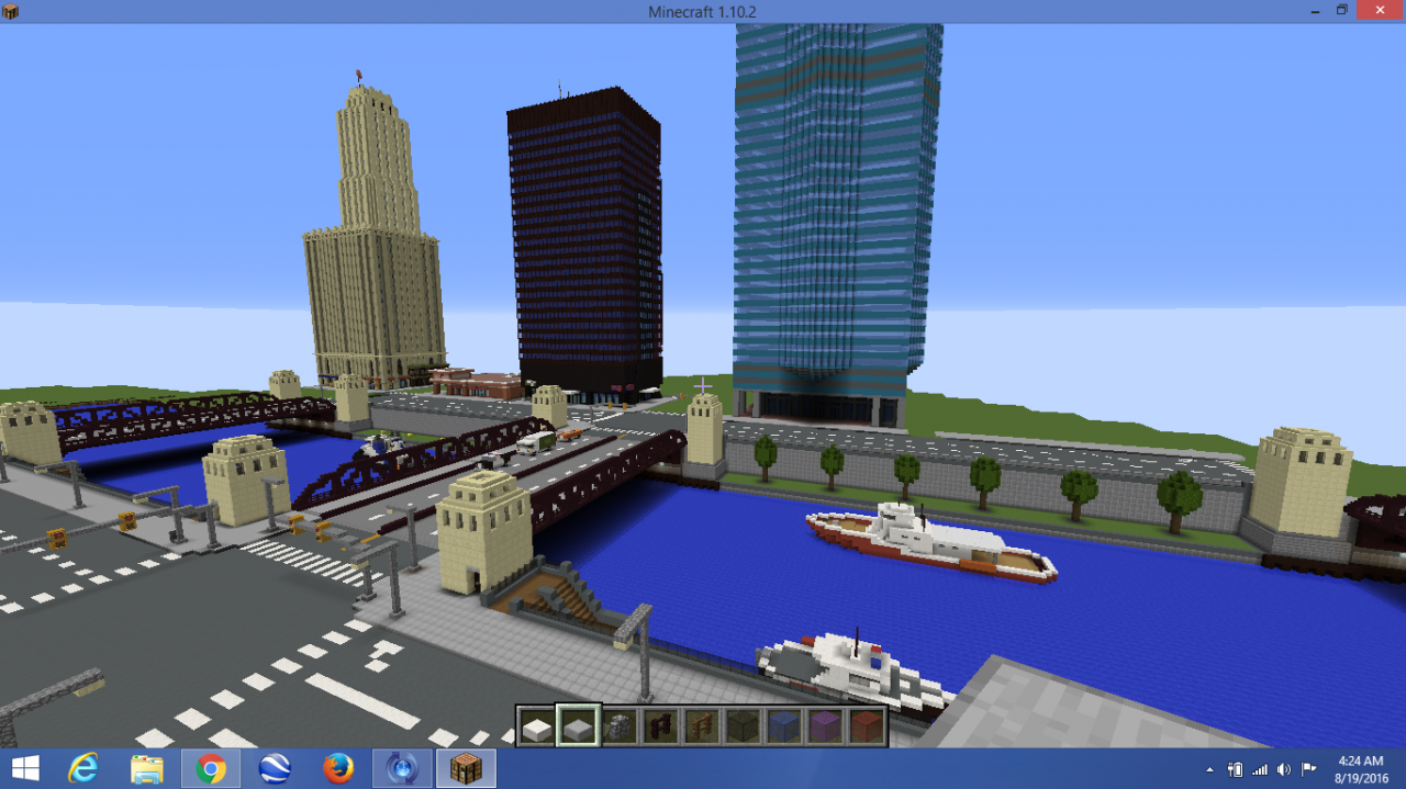 Mine City - downtown area Minecraft Map