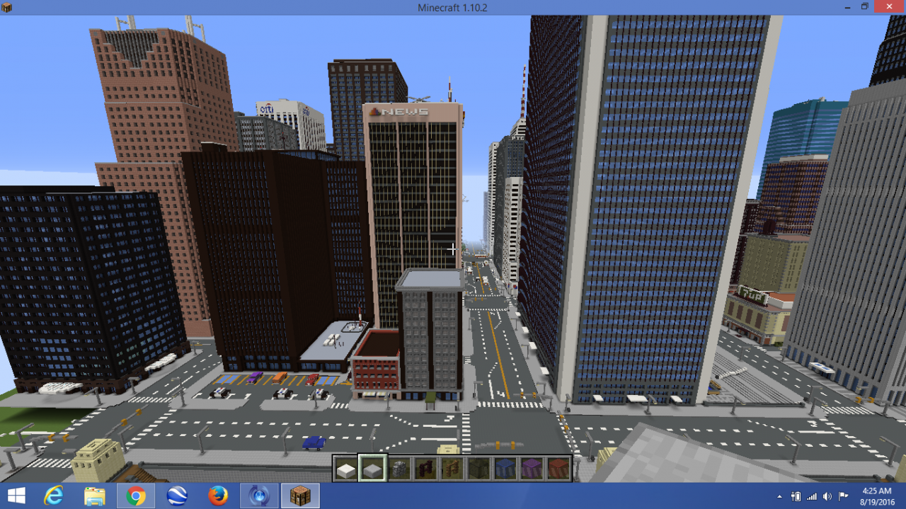 Mine City - downtown area Minecraft Map