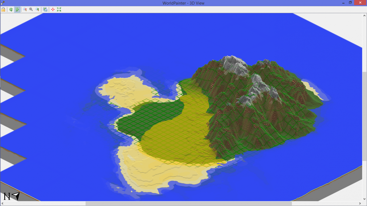 Large Mountainous Island Minecraft Map