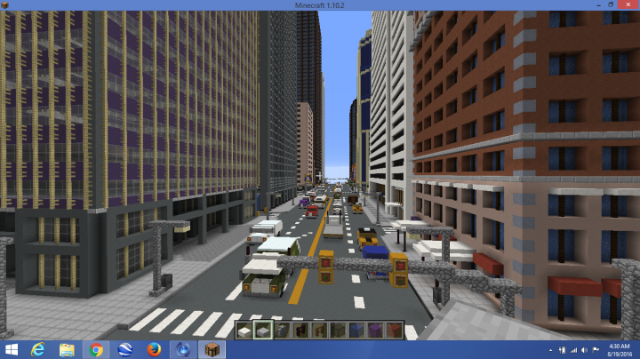 Mine City - downtown area Minecraft Map