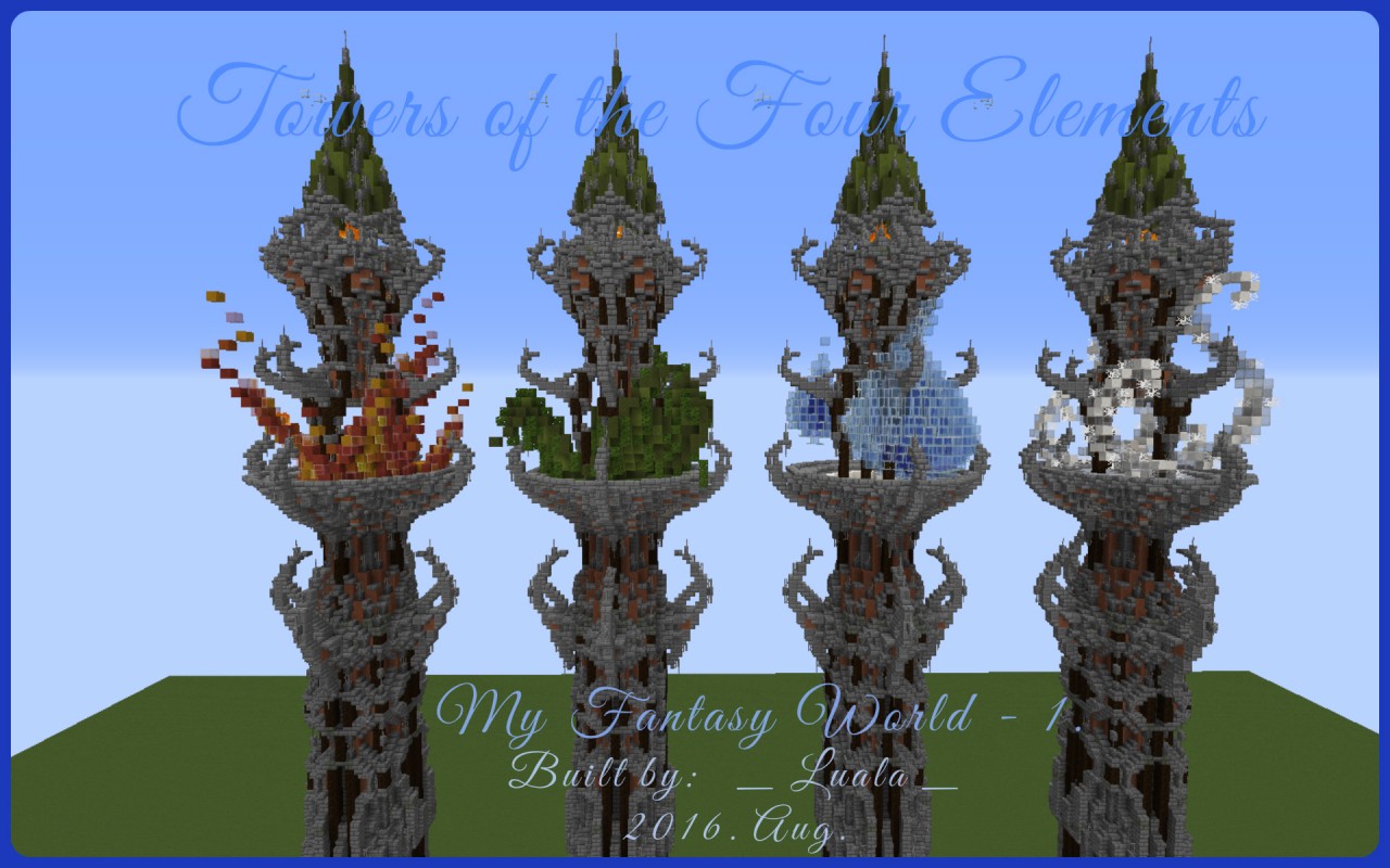 My Fantasy World - 1. - Towers of the Four Elements Minecraft Map