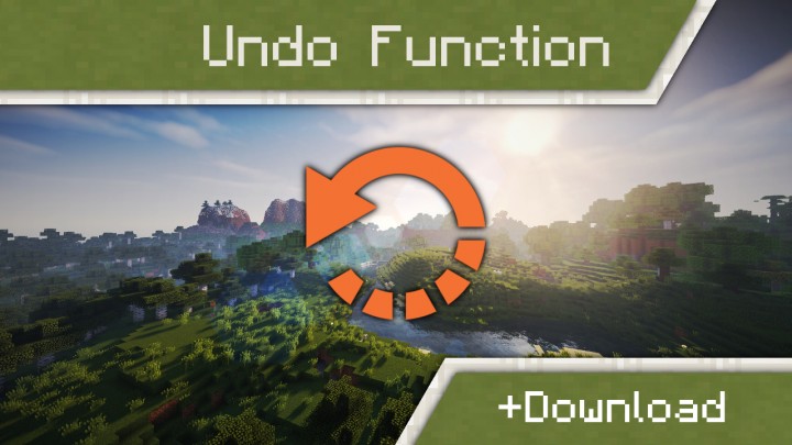 Undo function in vanilla Minecraft 1.10 Minecraft Map