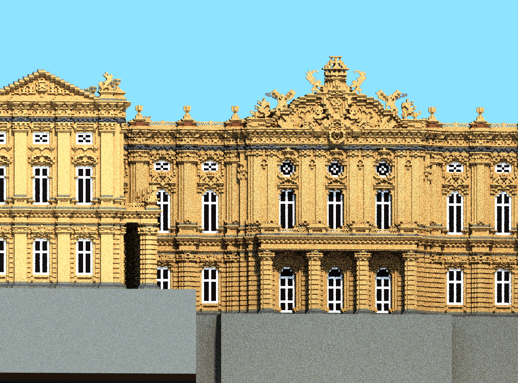Unfinished Baroque facade Minecraft Map