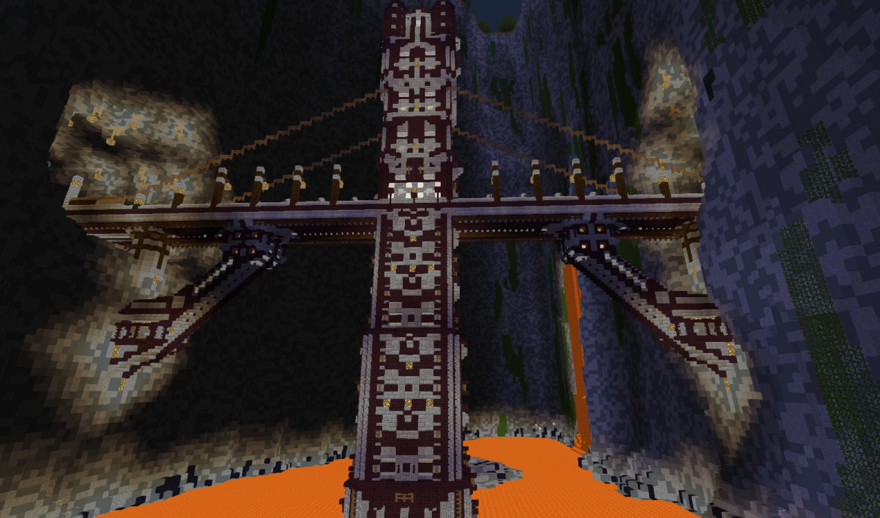 Large Ravine w/ Bridge Minecraft Map