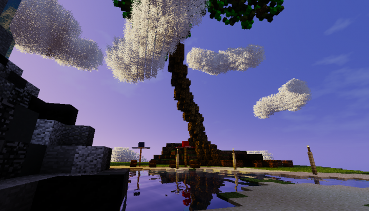 Sky floating tropical island Minecraft Map