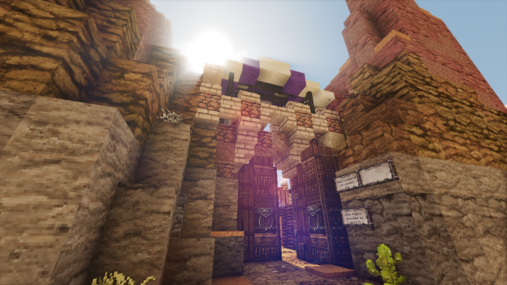Petra styled town #WeAreConquest Minecraft Map