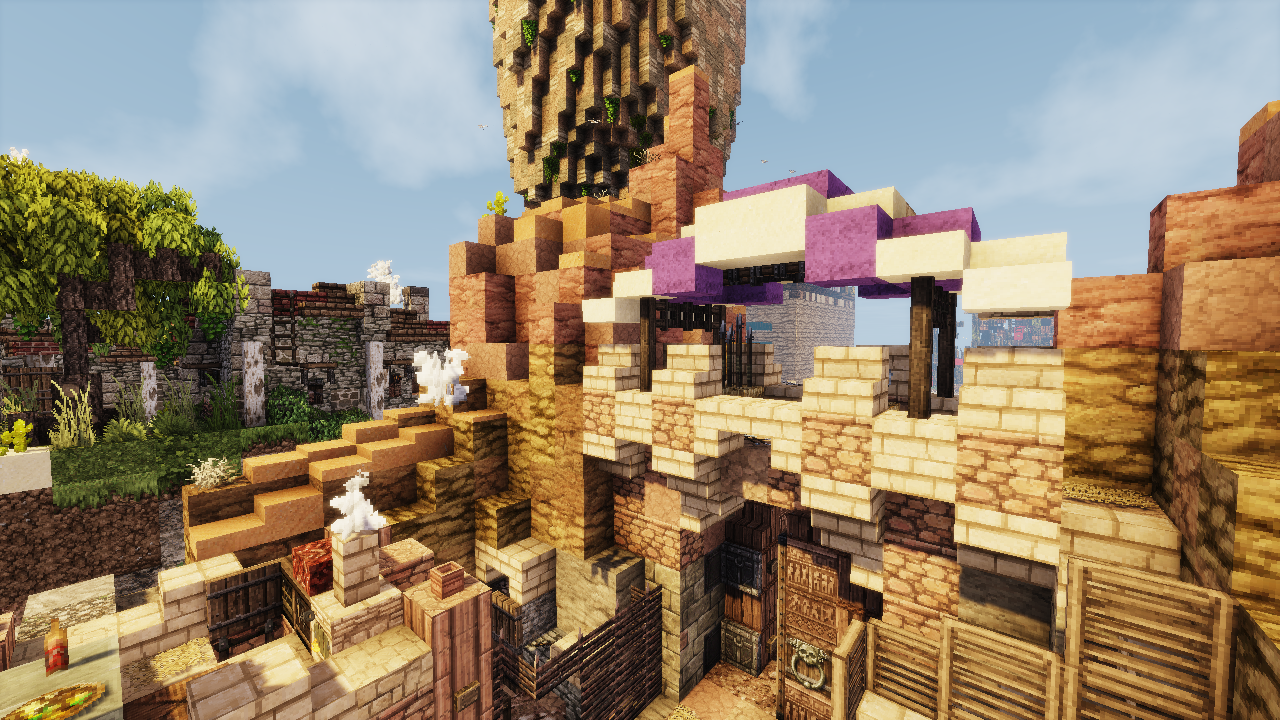 Petra styled town #WeAreConquest Minecraft Map