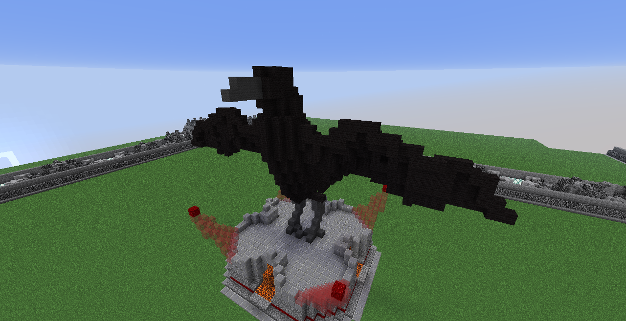 Raven made on creative server. Minecraft Map