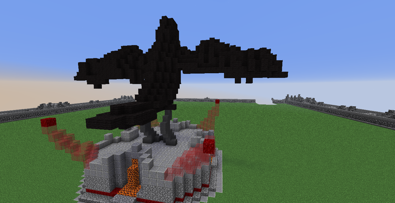 Raven made on creative server. Minecraft Map