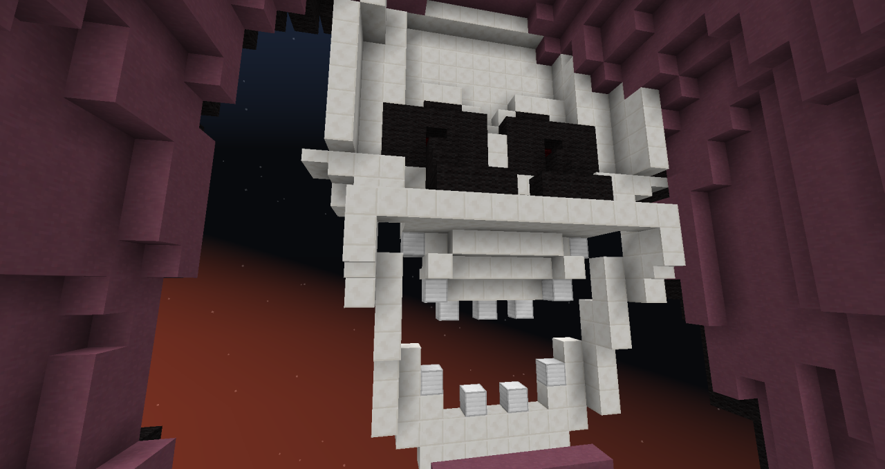 Ghoul Evil Skull Head w/ Hood Minecraft Map