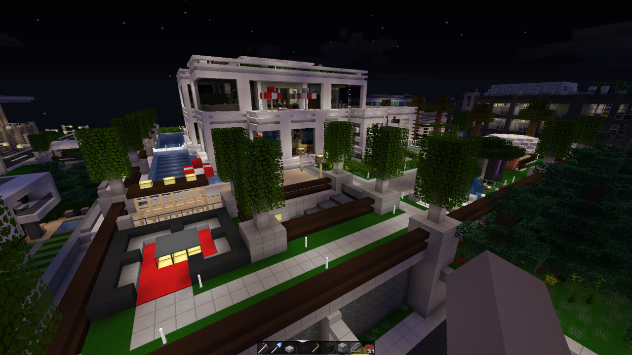 Large Ultra Modern Mansion Minecraft Map