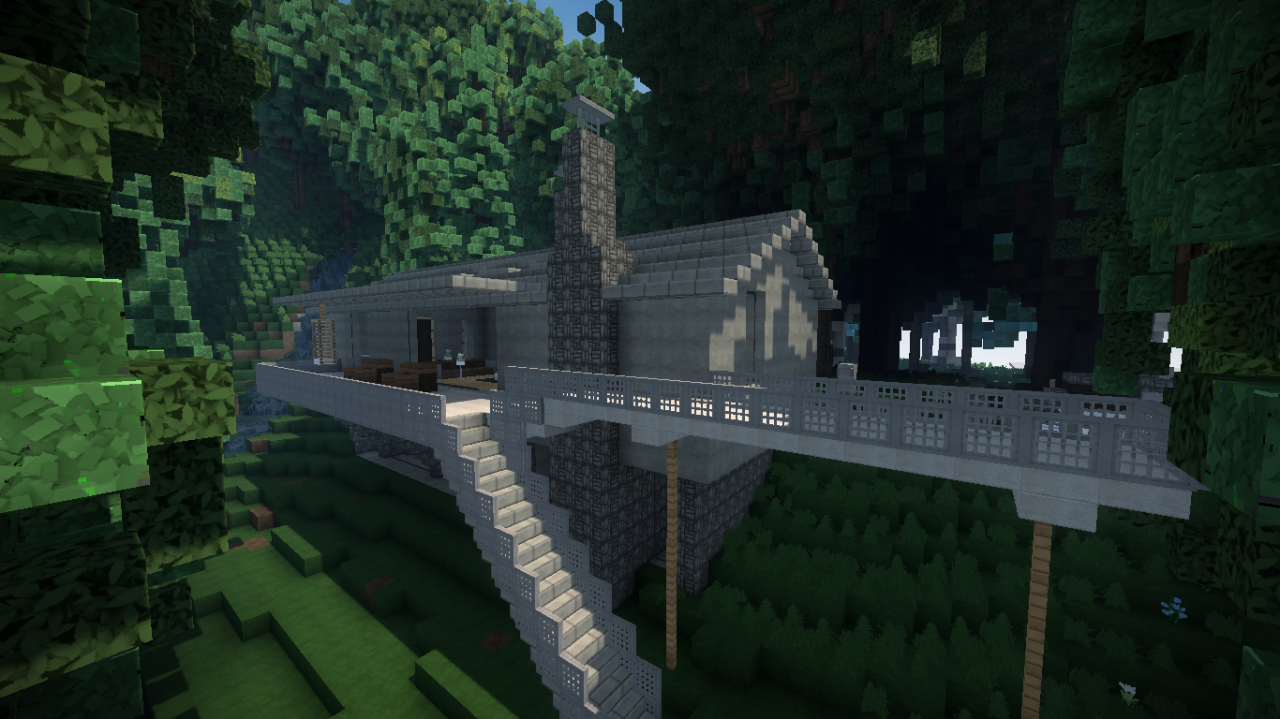 modern cottage Minecraft Map