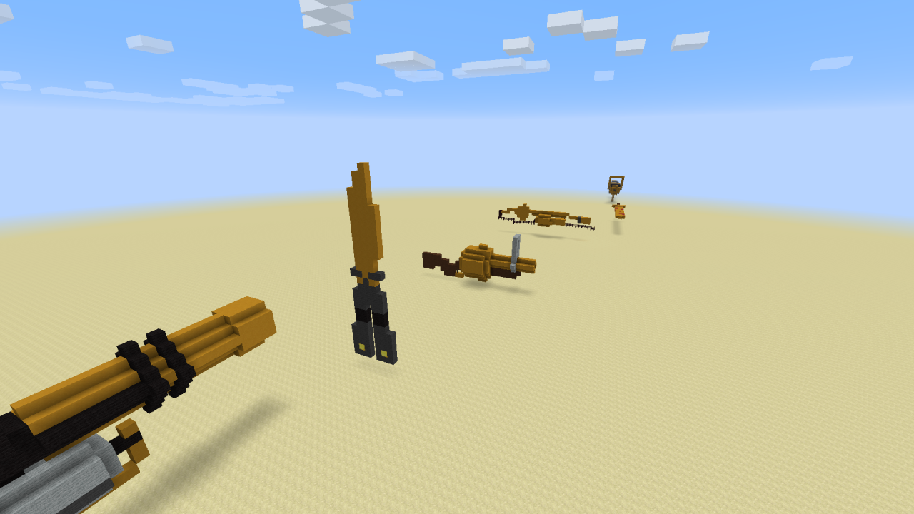 Mine-imator TF2 Australium reskins Minecraft Map