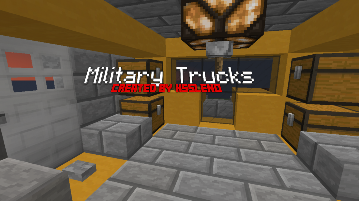 Military trucks Minecraft Map