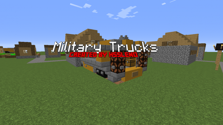 Military trucks Minecraft Map