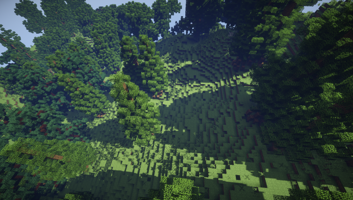 Custom realistic terrain-Magic forest Minecraft Project