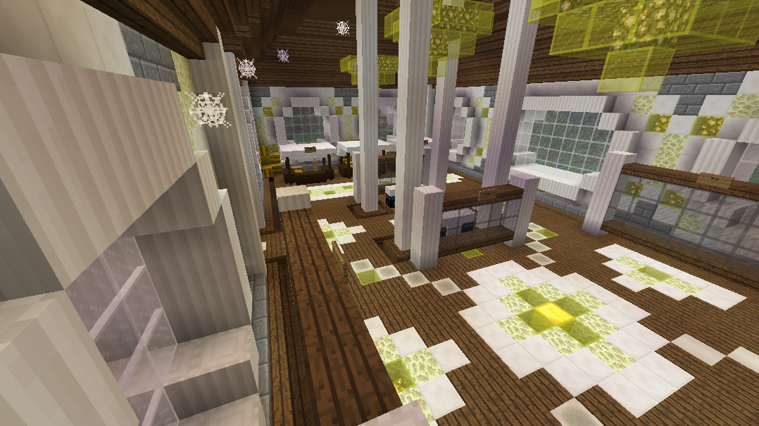 Golden Palace spawn and surroundings for server Minecraft Map