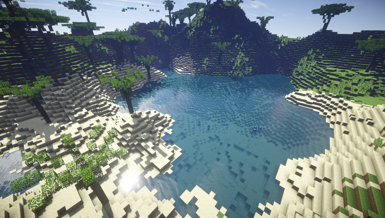 Custom realistic terrain-Paradise islands Minecraft Map