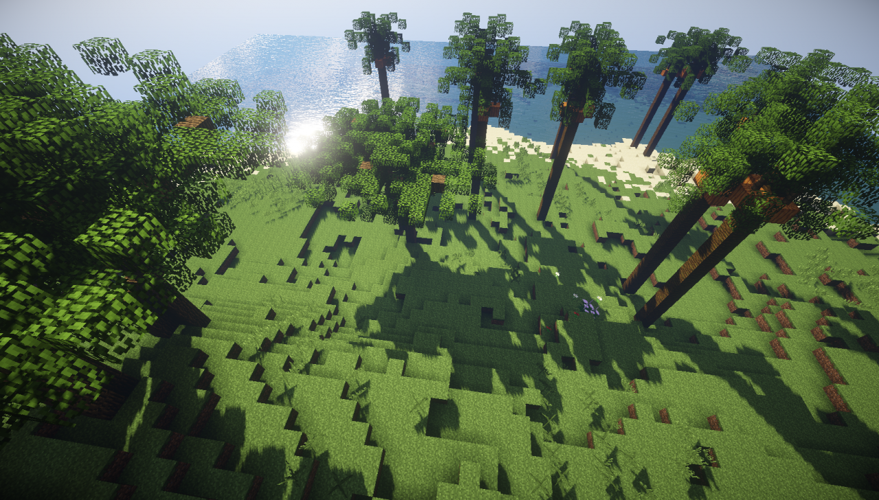 Custom realistic terrain-Paradise islands Minecraft Map