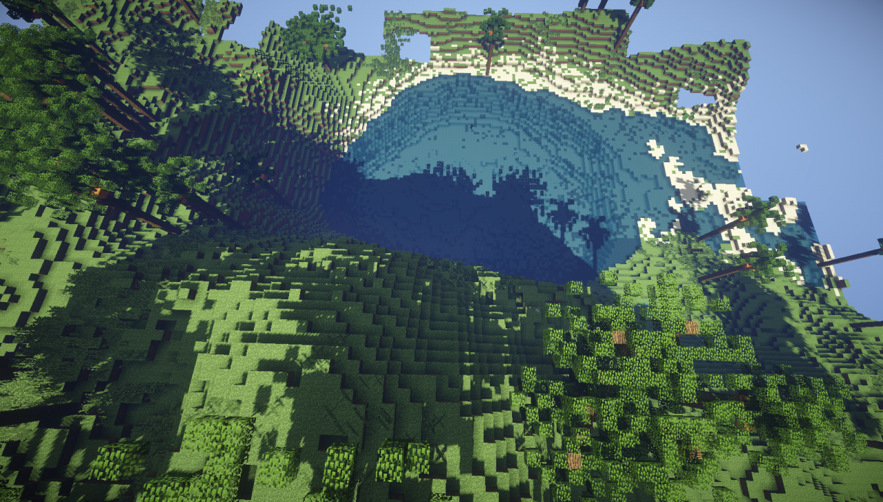 Custom realistic terrain-Paradise islands Minecraft Map