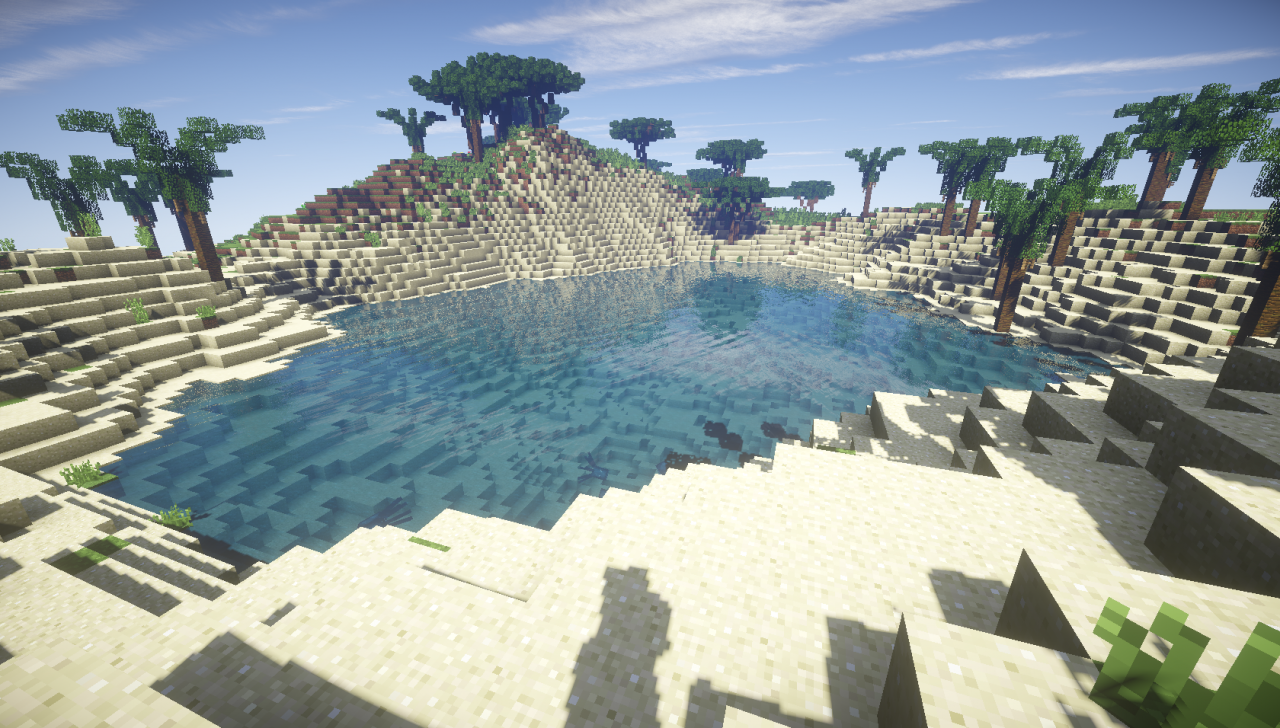 Custom realistic terrain-Paradise islands Minecraft Map