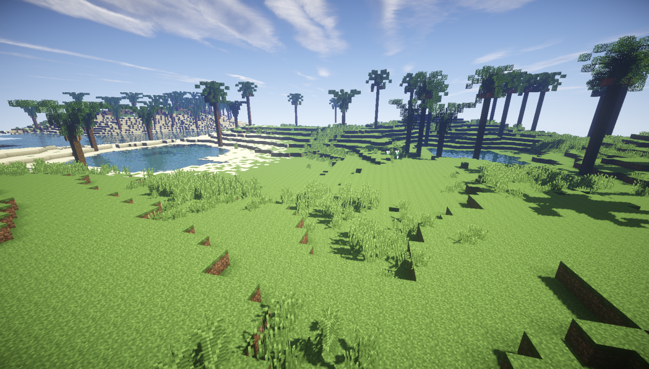 Custom realistic terrain-Paradise islands Minecraft Map