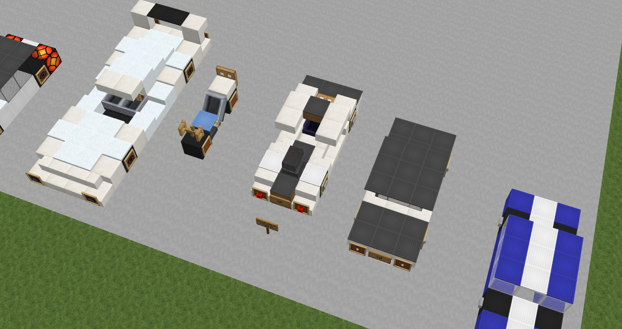 Sky's Car Bundle - 6 Modern Cars Minecraft Map