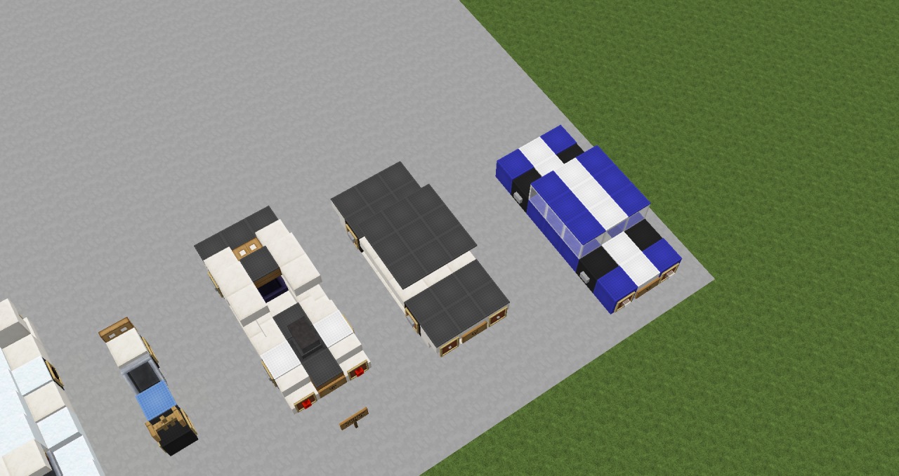 Sky's Car Bundle - 6 Modern Cars Minecraft Map
