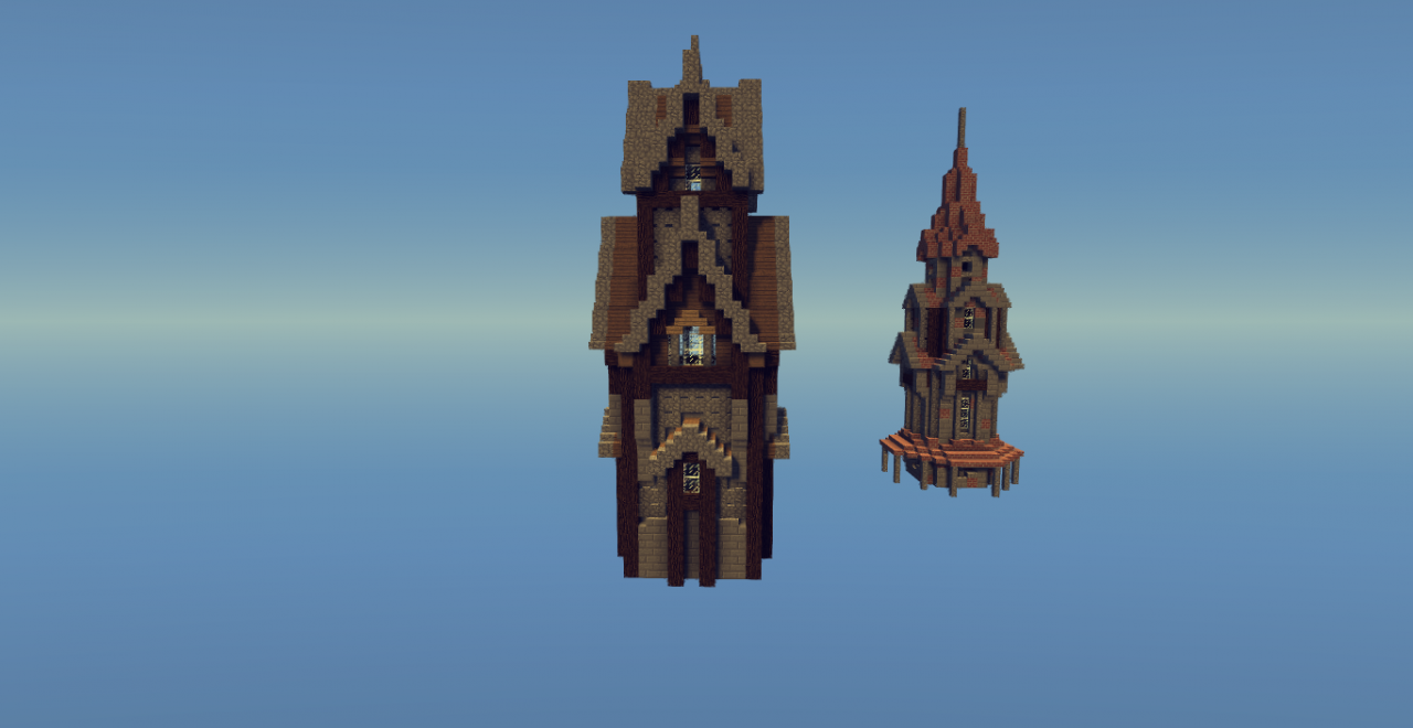 Two Medieval Tower Minecraft Map
