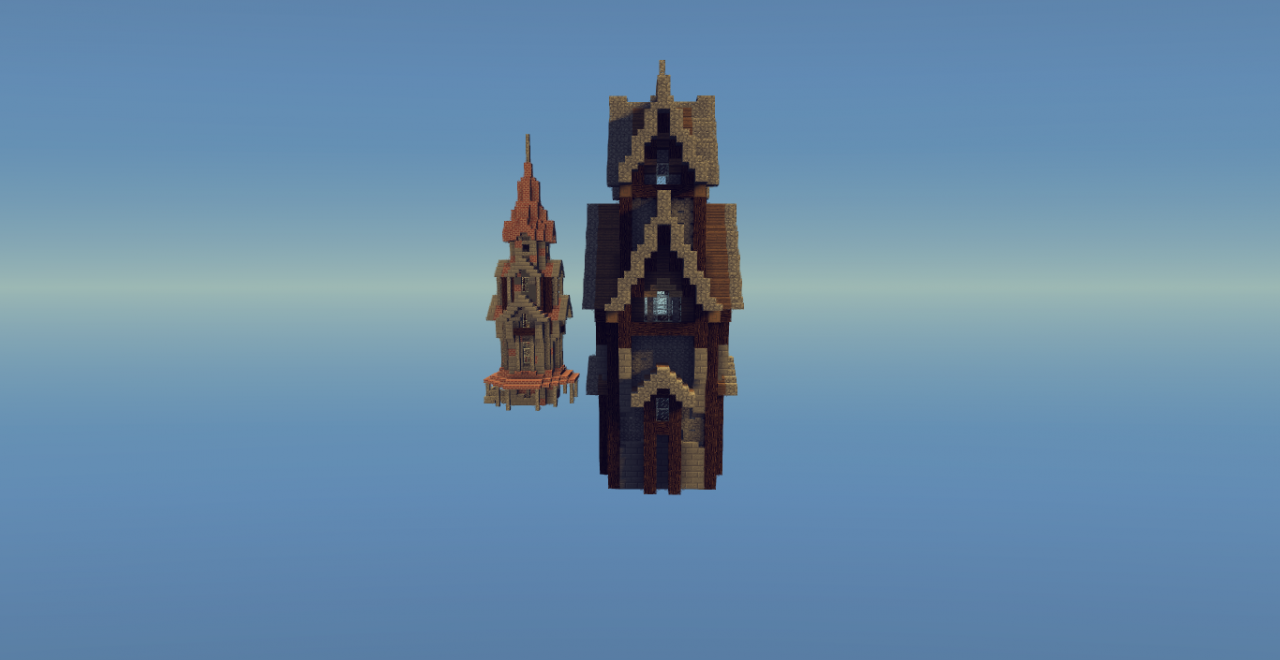 Two Medieval Tower Minecraft Map