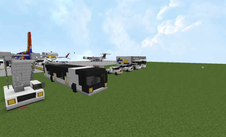 Airport Ground Service and Transport Minecraft Map