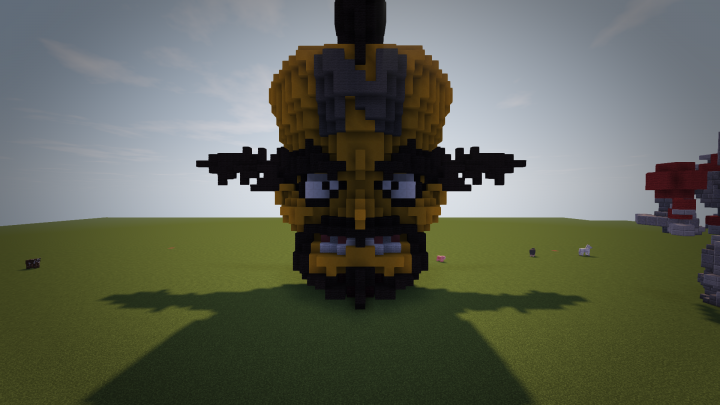 Crash Bandicoot - Dr Neo Cortex Head - Fully 3D Minecraft Map