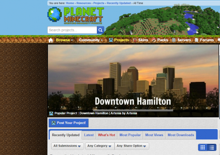 Downtown Hamilton | Artenia Minecraft Map