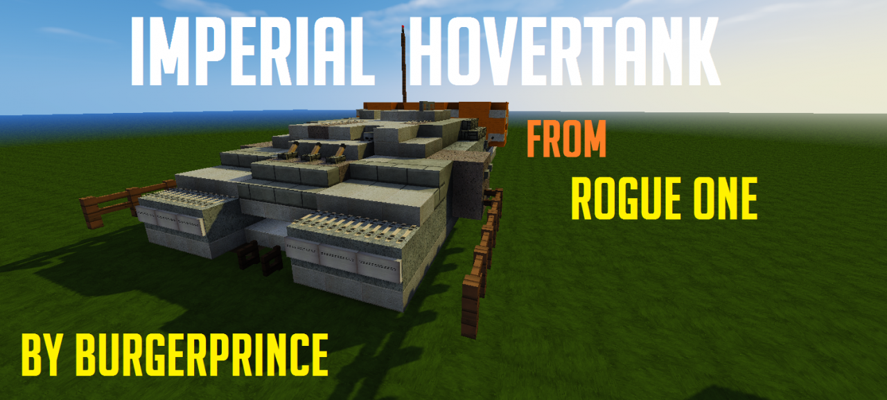 Imperial Hovertank from Rogue One Minecraft Map
