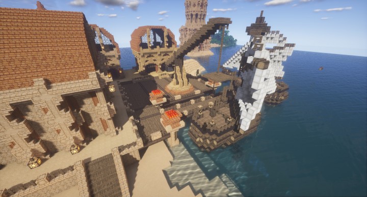 Fantasy Desert Port Minecraft Map