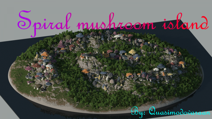 spiral mushroom island Minecraft Map