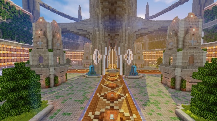 Small Spawn Hub Minecraft Map