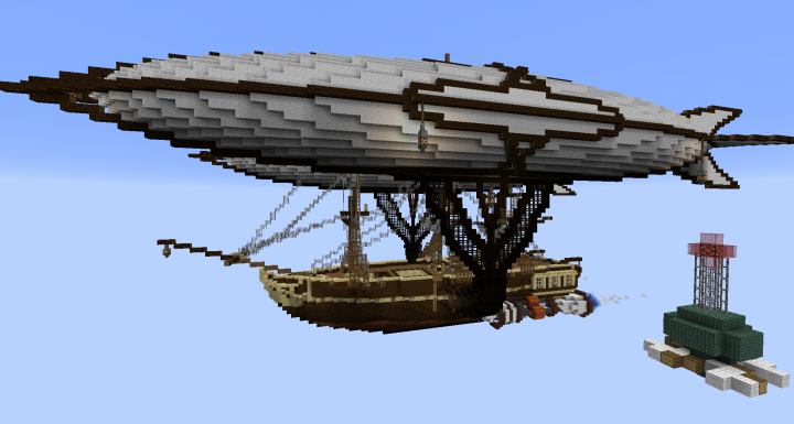 USS Constitution, Fallout 4, Steampunk Edition Minecraft Map