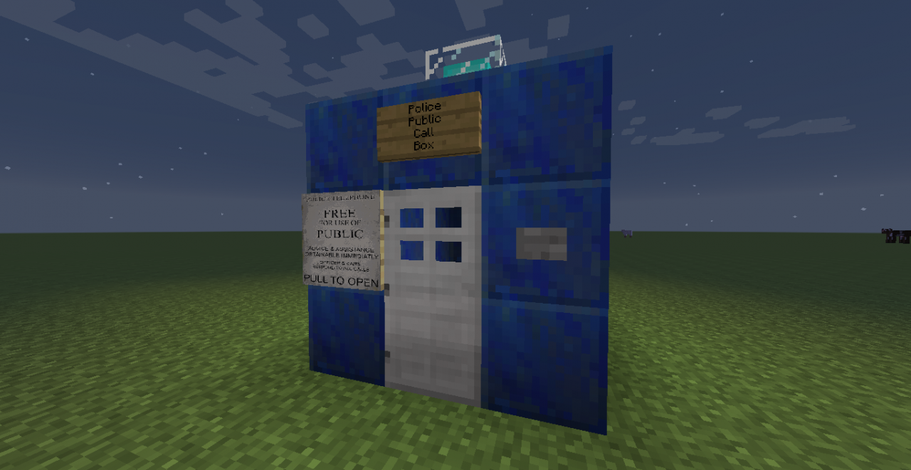 Doctor Who Working tardis! Minecraft Map