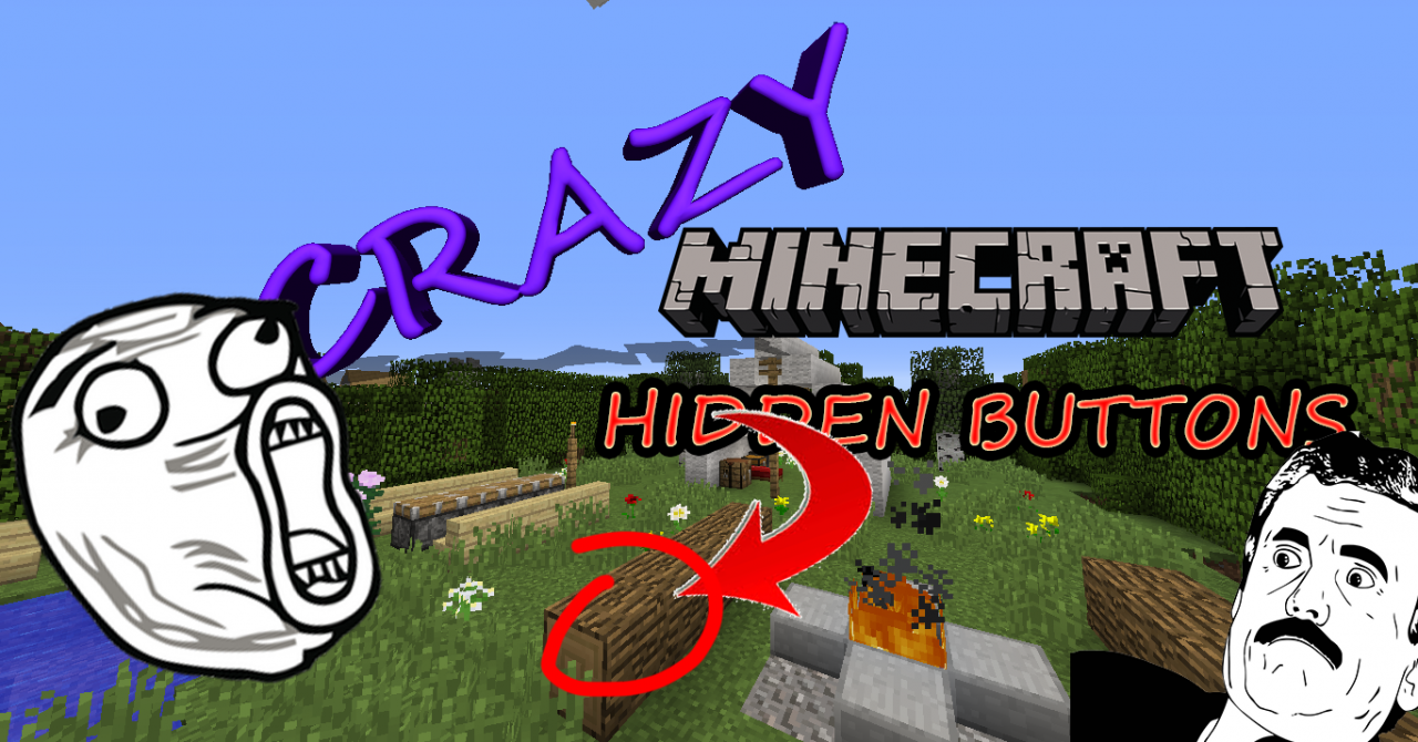 Crazy hidden Minecraft buttons! (1) Minecraft Map