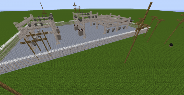 Manitoba Hydro Substation Minecraft Project
