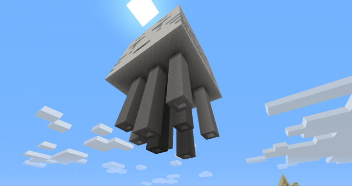Attack of the Ghast Ships from the Nether Minecraft Map