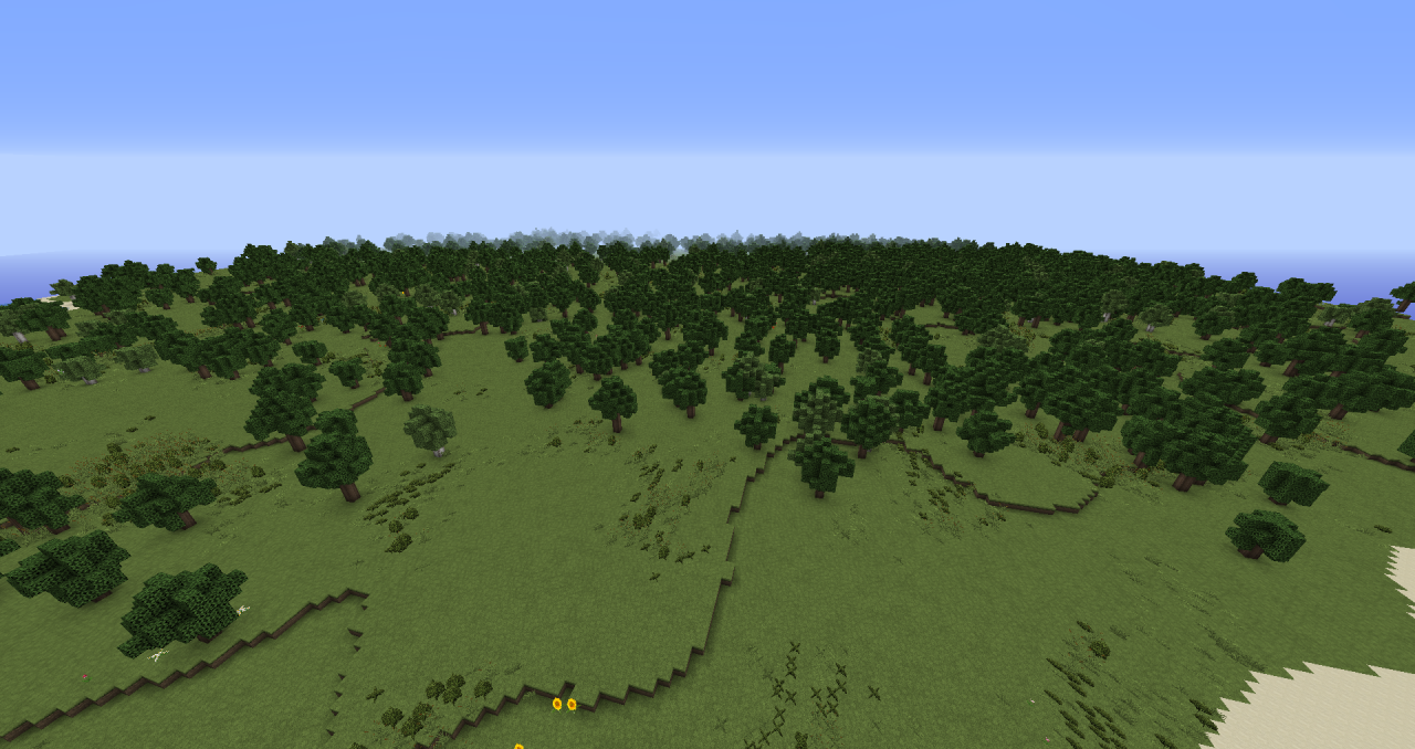 "X"traterrestrial map design with 4 biomes Minecraft Map