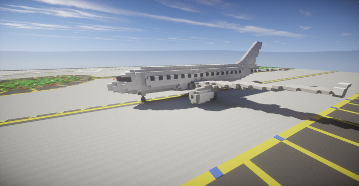 A320-200 EasyJet.Com Livery [Full Slabs] [1.5:1 Scale] Minecraft Map