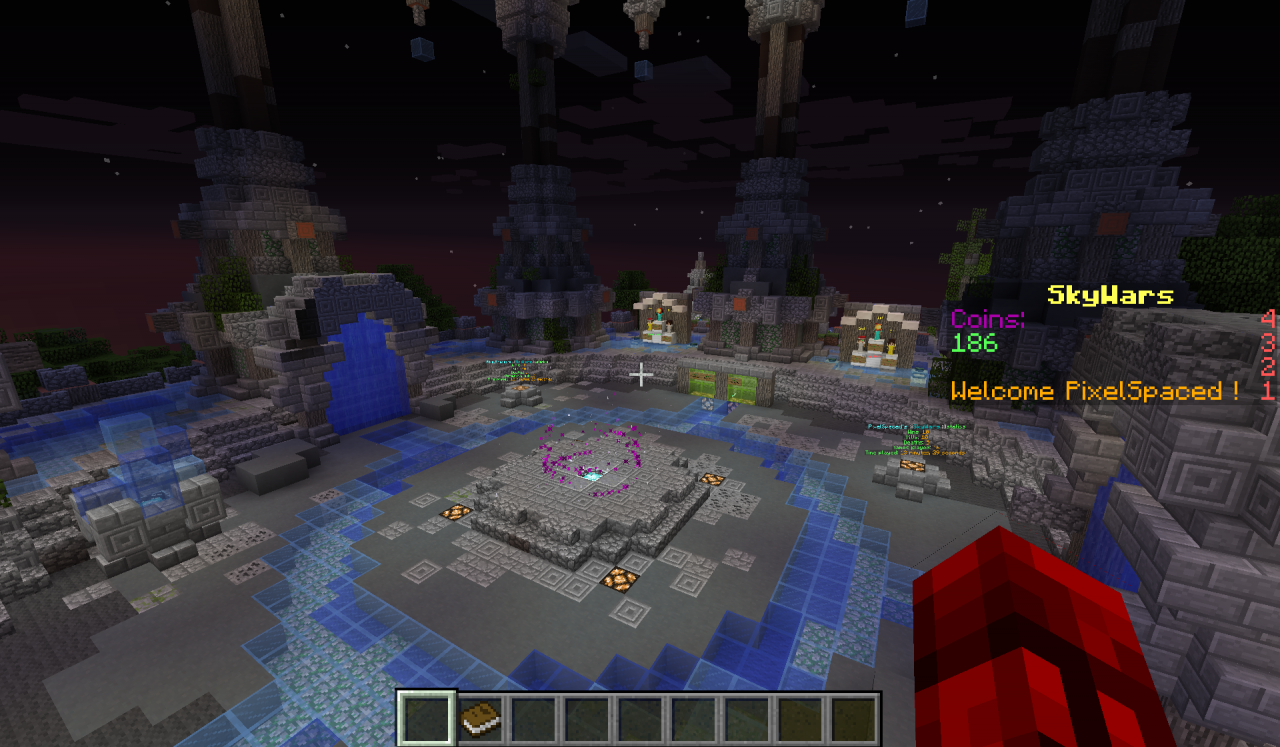 PixelSpaced Sky Wars Minecraft Server