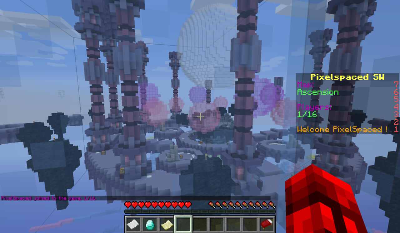 PixelSpaced Sky Wars Minecraft Server