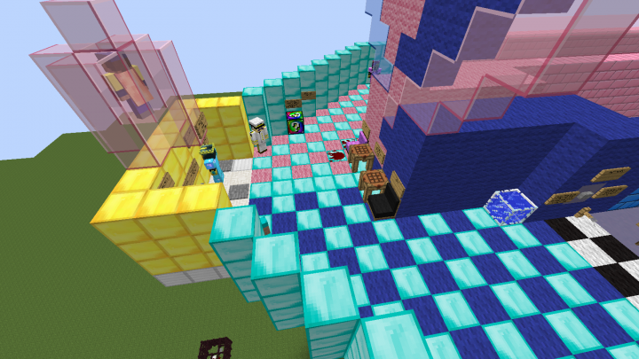 Pat and Jen Extreme LuckyBlock Race Minecraft Map