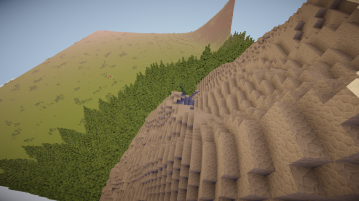 Mountain with Forest and Plains Minecraft Map