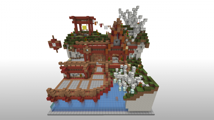 Small 35x35 Plot: Oriental Theme Minecraft Map